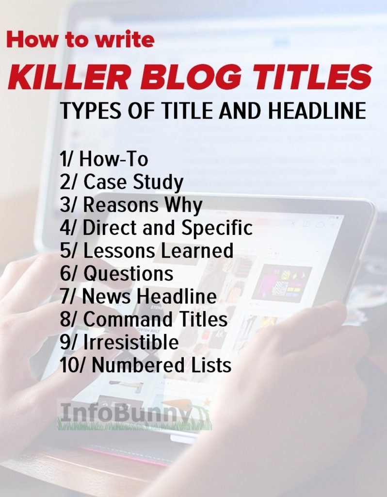 How to write Killer Blog Titles that convert - Catchy Ideas and Examples